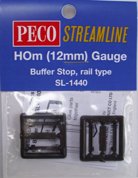 Peco Sl 1440 2 X Hom 12mm Narrow Gauge Sleeper Type Buffer Stop Kits