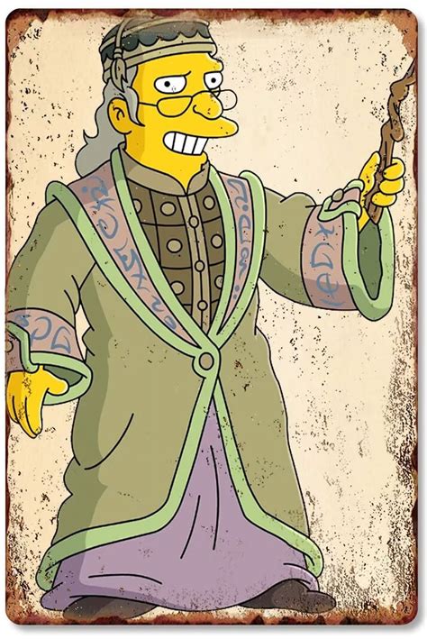 Vintage The Simpsons Metal Plaque Poster Simpson Retro Metal Tin Sign