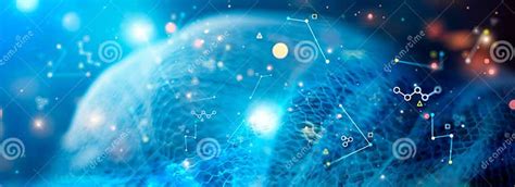 Data And Technology In Network And Internet Connections In Cloud Computing Visualization