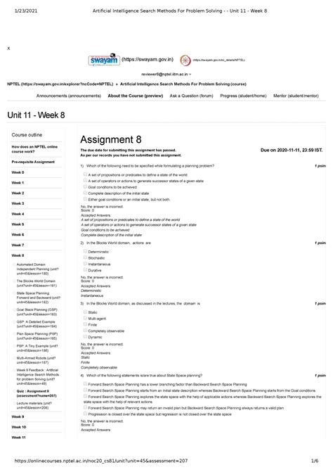 Noc20 Cs81 Assignment 01 Week 08 X Nptel Explorernccode