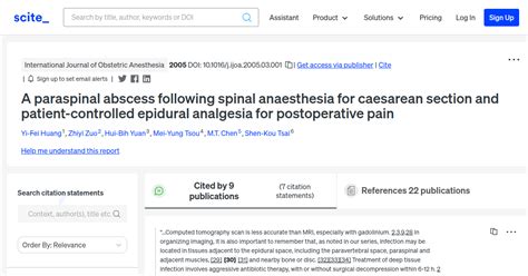 A Paraspinal Abscess Following Spinal Anaesthesia For Caesarean Section And Patient Controlled