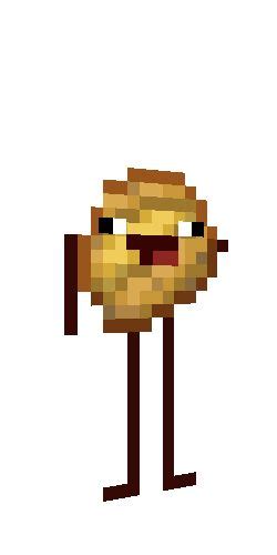 Baked Potato Derp Minecraft Potato Pixel Art Chicken Nugget Pixel