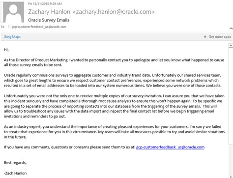 Oracle Spams IT Professionals Blames Network Issue