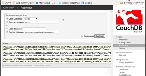 日々雑感、覚書 Couchdb Replicatorについて