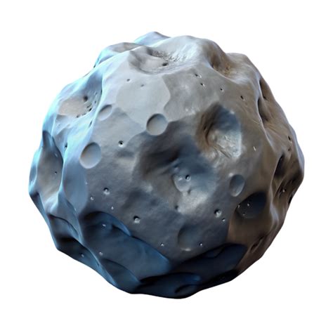 Magnificent Vintage Space Rock Isolated With Rough Surface Premium