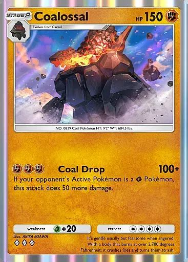 Coalossal Rare · Mega Rising B1 147 · Pokémon Tcg Pocket Pokémon Zone