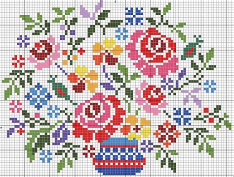 Безплатни схеми за българска бродерия Cross Stitch Flowers Cross Stitch Rose Cross Stitch