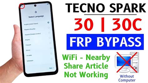 Tecno Spark C Android Frp Bypass Without Pc Tecno KL Frp Unlock Google Account