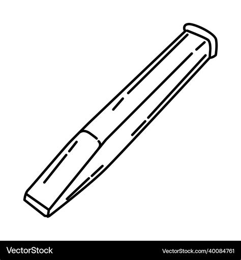 Concrete Chisel Icon Royalty Free Vector Image