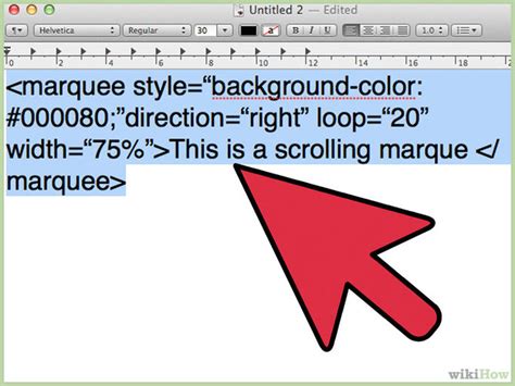 How To Make A Scrolling Marquee In Html With Pictures Wikihow