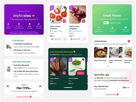 Zepto Robust Ui Components By Vignesh On Dribbble