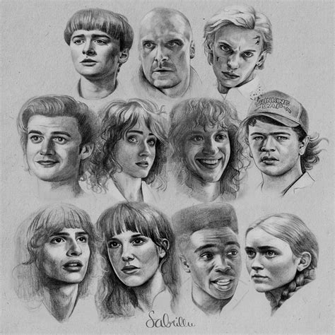 Stranger Things Drawings Sabrillu Sabrina Hassler Illustration