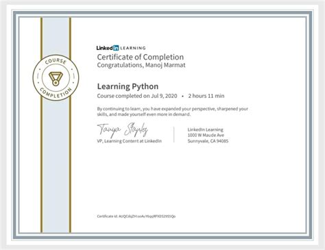 Just Completed Learning Python Course Manoj Marmat 🍁