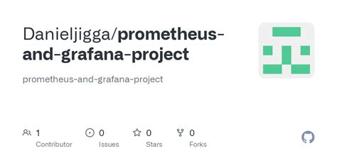 Github Danieljigga Prometheus And Grafana Project Prometheus And Grafana Project