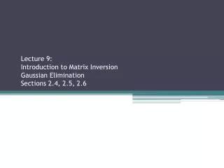 PPT The Inverse Of A Matrix PowerPoint Presentation Free Download ID 3967936