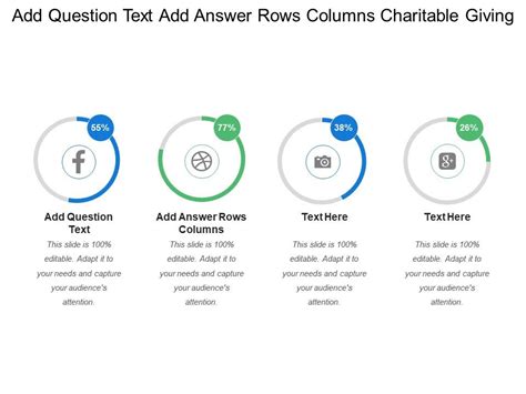 Add Question Text Add Answer Rows Columns Charitable Giving PowerPoint Templates Backgrounds