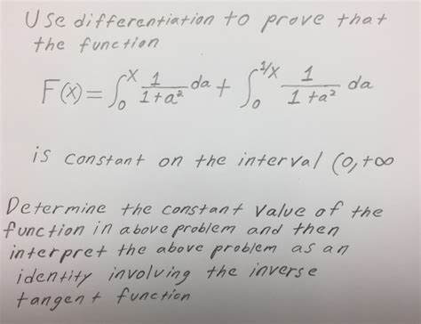 Solved Use Differentiation To Prove That The Function F X Chegg Com