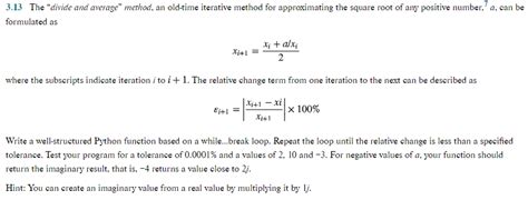 Solved The Divide And Average Method An Old Time Chegg