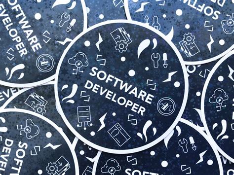 Software Developer Sticker Computer Science Star Holographic Etsy