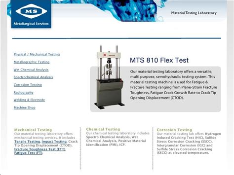 Material Testing Laboratorymaterial Testing