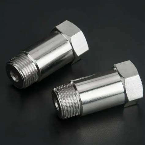 10pcs O2 Oxygen Sensor Spacer Adapter Test Pipe Extension Extender Adapter Cel M18x1 5 Hho 45mm