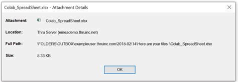 View Attachment Details User Guide Open