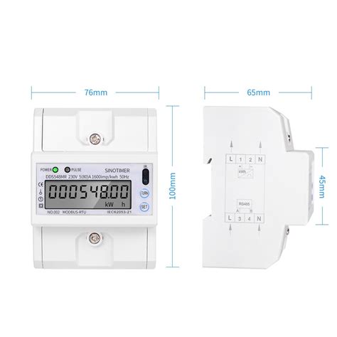 4p Single Phase 230v 100a Digital Power Energy Met Grandado