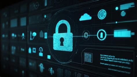 Premium Photo Locked Data Files Screen Displaying A Series Of File Icons Lock Symbol