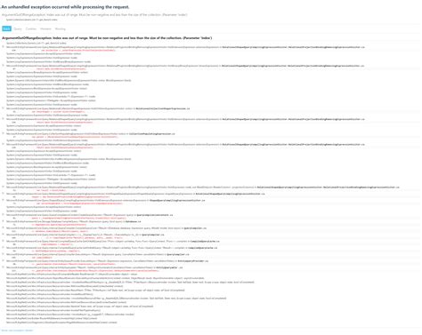 Argumentoutofrangeexception Upon Certain Queries With Includes · Issue