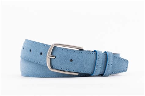 Suede Belt │ Sky Blue Made4me