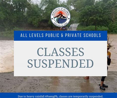 Classes Suspended All Levels Public And Private Schools