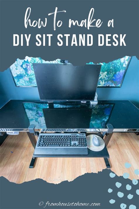 DIY Electric Sit Stand Desk With A Custom Desktop