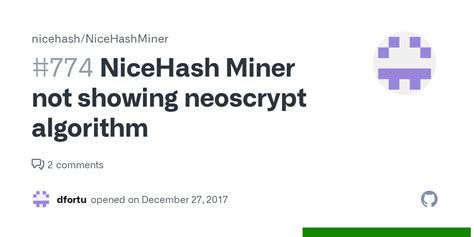 NiceHash Miner Not Showing Neoscrypt Algorithm Issue 774 Nicehash NiceHashMiner GitHub