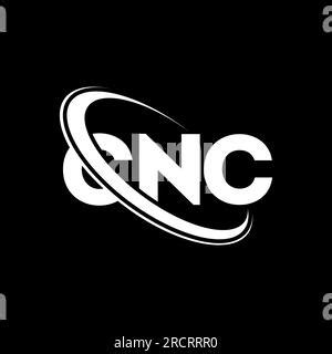 CNC Circle Letter Logo Design With Circle And Ellipse Shape CNC Ellipse Letters With