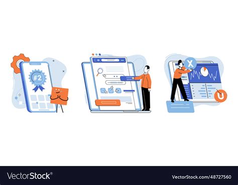 Application Testing Metaphor Software Royalty Free Vector