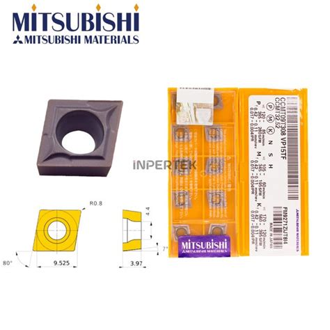 Jual Insert Ccmt 09t308 Mitsubishi Original Pahat Bubut Ccmt 09 T3 08
