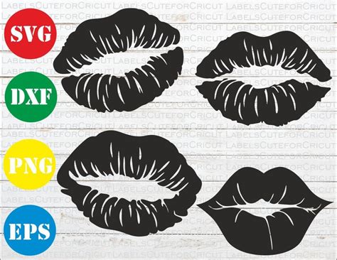 Lips Svg For Cricut Kiss Dxf Lips Png Kissy Lips Svgkiss Svglips