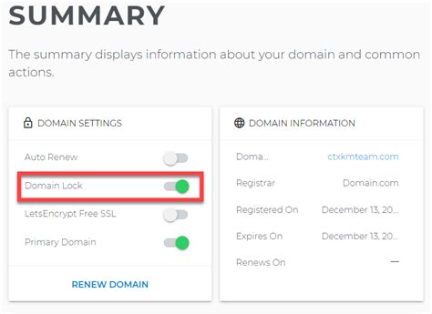 Domain Security How To Unlock A Domain