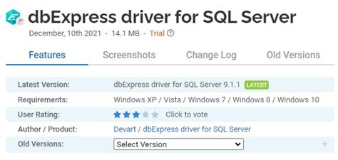 Dbexpress Driver For Sql Server 무료 다운로드