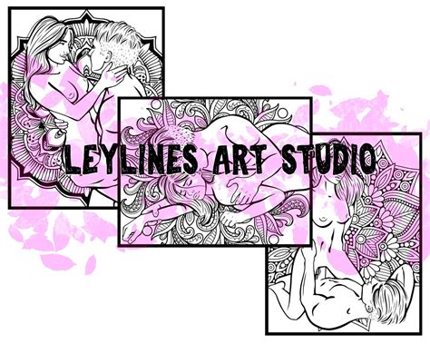 3 Adult Sexy Mandala Floral Coloring Pages Erotic Coloring Printable Digital Coloring Page
