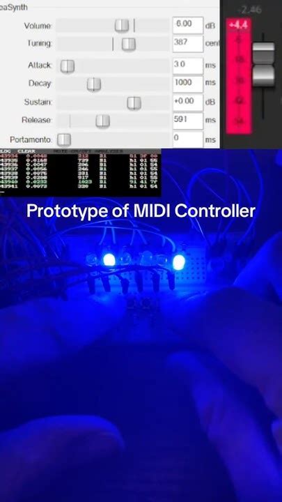 Prototype Of Midi Controller Arduinoproject Microcontroller Raspberrypi Circuitpython Youtube