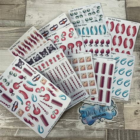 Sex Bdsm Intimate Stickers For Various Planners Hobonichi Kikki K