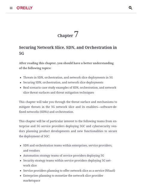 Chapter 7 Securing Network Slice Sdn And Orchestration In 5g Securing 5g And Evolving