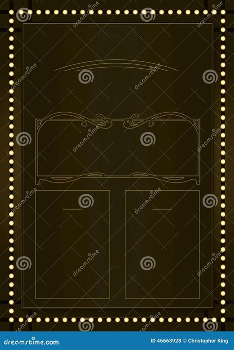 Prohibition Era Background And Frame Design Stock Vector Illustration
