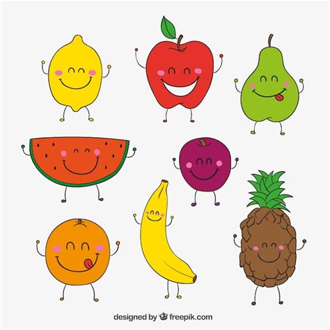 Imágenes De Fruta Dibujos Animados Descarga Gratuita En Freepik