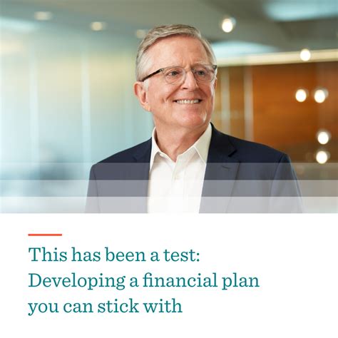 This Has Been A Test Developing A Financial Plan You Can Stick With