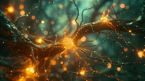 Premium Photo Futuristic Neural Network Abstract Representation