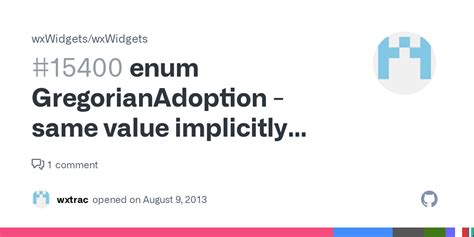 Enum Gregorianadoption Same Value Implicitly Assigned · Issue 15400
