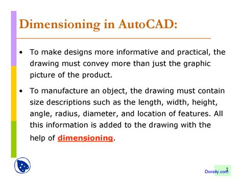 Fundamental Dimensioning Terms Computer Aided Design Lecture Slides Docsity