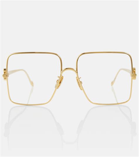 Anagram Oversized Glasses In Gold Loewe Mytheresa